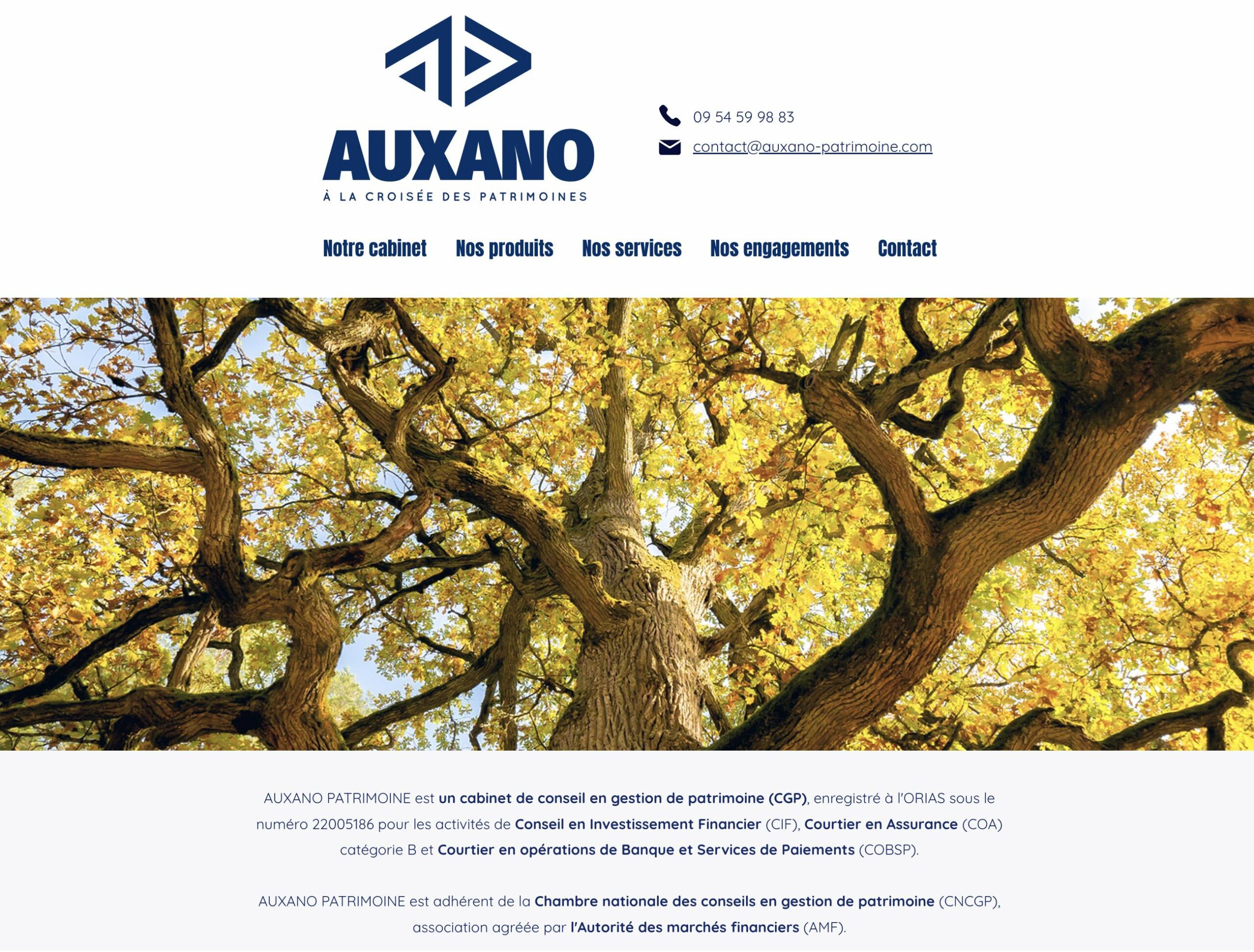 Auxano Patrimoine - Propos Utiles